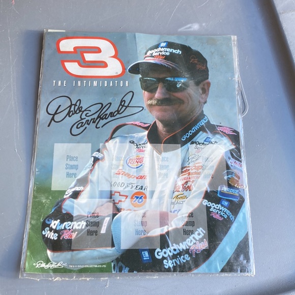 Merrickmint | Wall Decor | Dale Earnhardt Nascar Stamp Stickers Signed ...